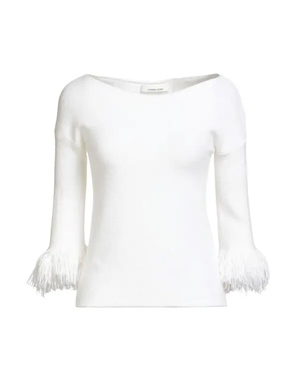 Liviana Conti Knit Crewneck 3/4 Sleeve Sweater