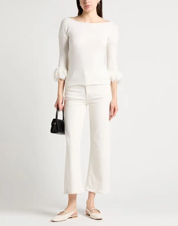 Liviana Conti Knit Crewneck 3/4 Sleeve Sweater