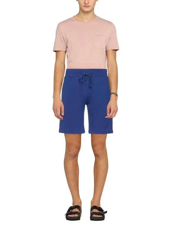 AERONAUTICA MILITARE Cotton-elastane Athletic Shorts - Blue