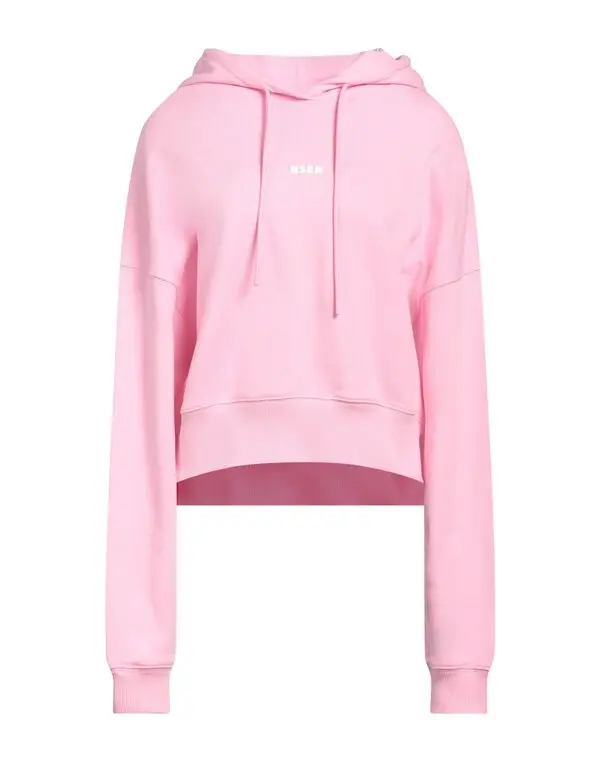 MSGM Cotton French Terry Sweatshirt - Pink