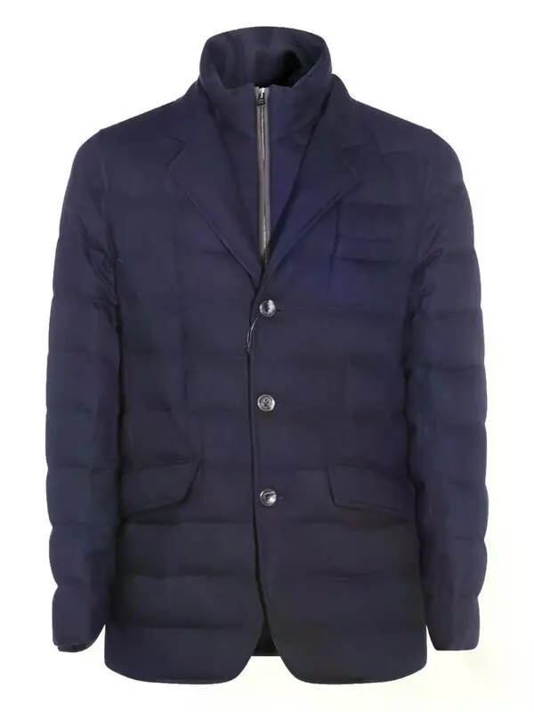 Herno Quilted Layered Blazer - Blue