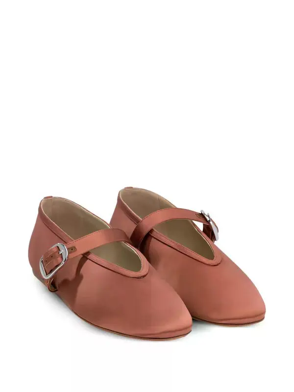 Le Monde Beryl Silk Buckle Flats