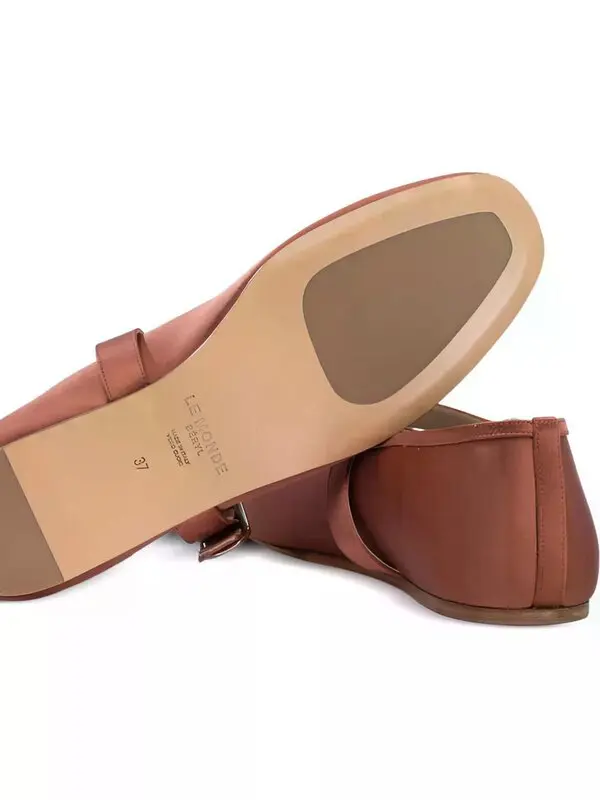 Le Monde Beryl Silk Buckle Flats
