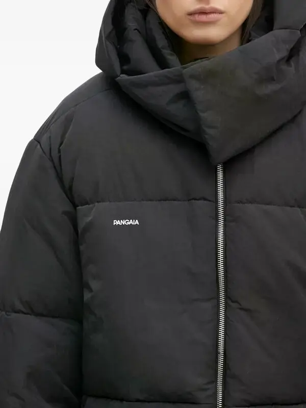 PANGAIA Hooded Puffer Jacket - Black