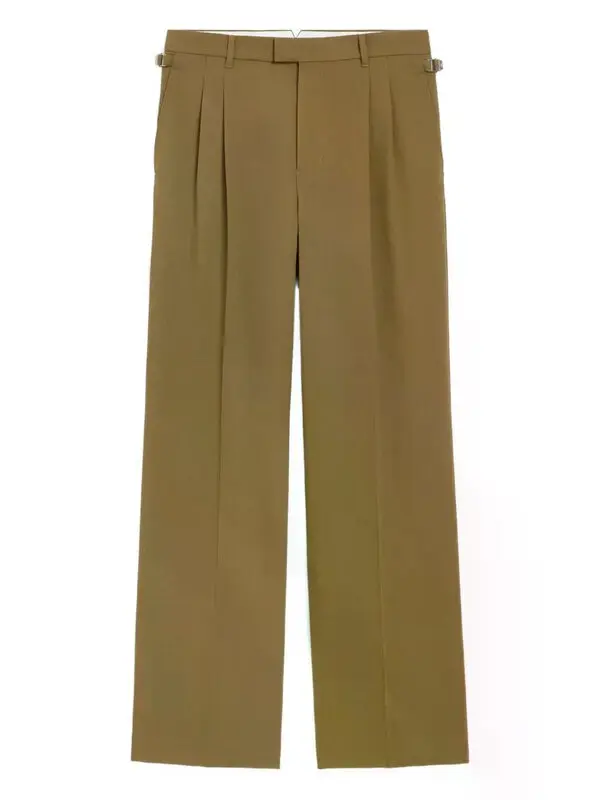 Ami Pleated Wide-leg Trousers