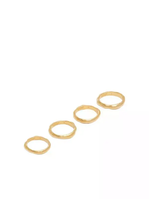JIL SANDER Engraved Logo Rings