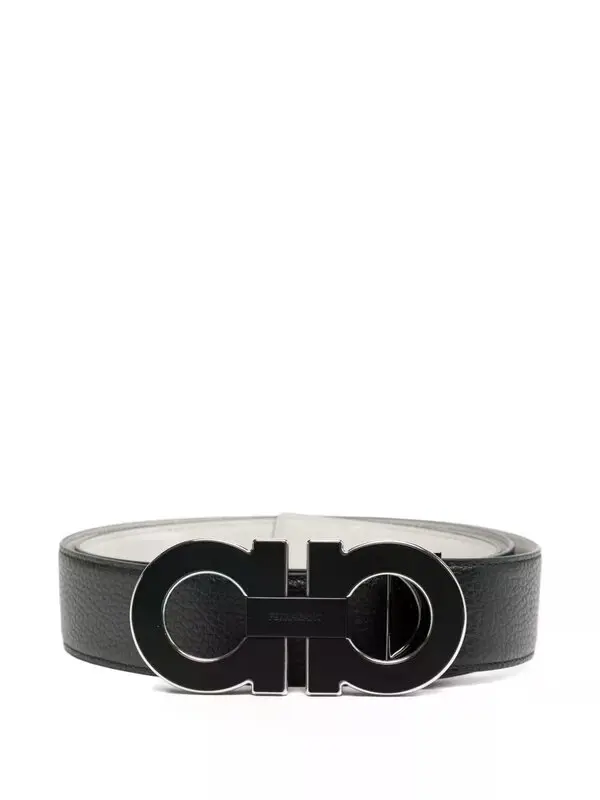 FERRAGAMO Gancini Reversible Belt - Black