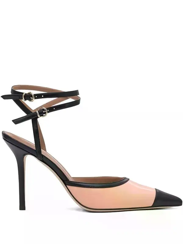 LELLA BALDI 105mm Leather Ankle-strap Pumps - Pink