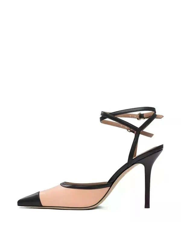 LELLA BALDI 105mm Leather Ankle-strap Pumps - Pink