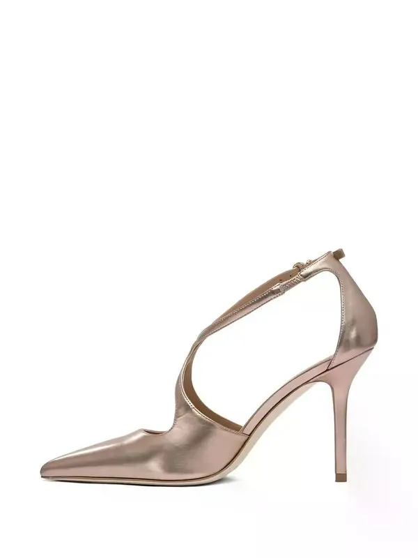 LELLA BALDI 100mm Ankle-strap Pointed-toe Pumps