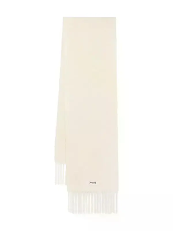 Jacquemus L'écharpe Carro Scarf - White