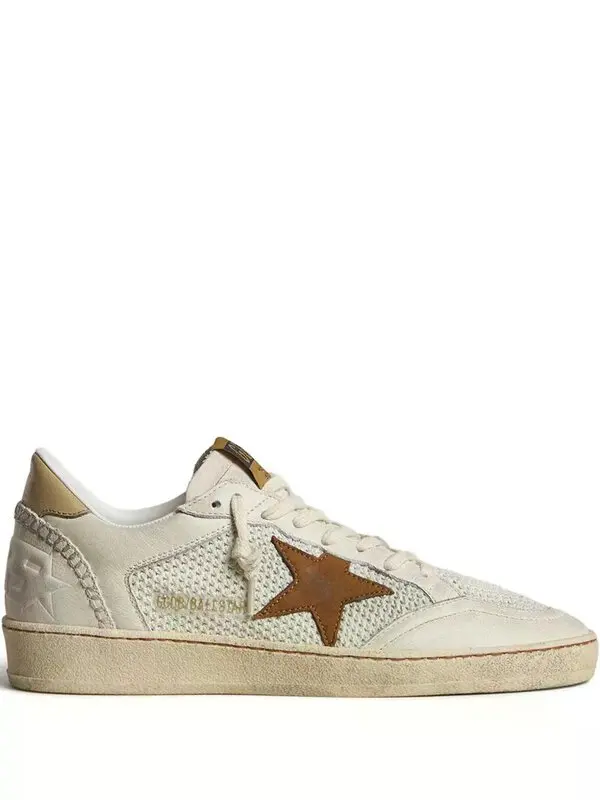 GOLDEN GOOSE Ball Star Leather Sneakers - Neutrals