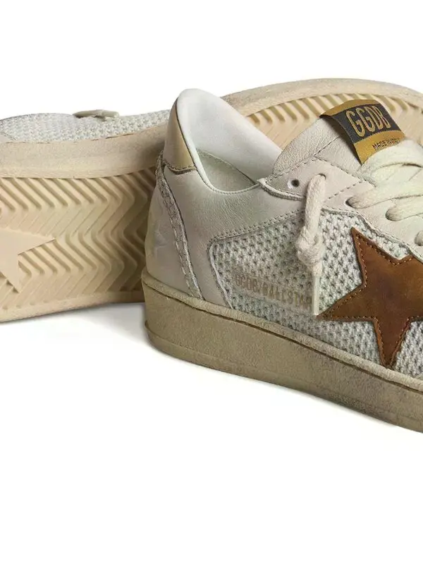 GOLDEN GOOSE Ball Star Leather Sneakers - Neutrals