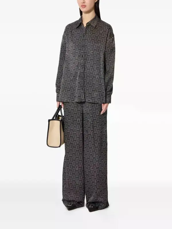 Kenzo Geometric-pattern Trousers
