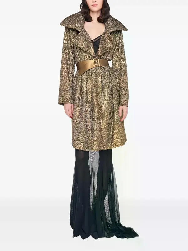 Norma Kamali Double-breasted Belted Overcoat