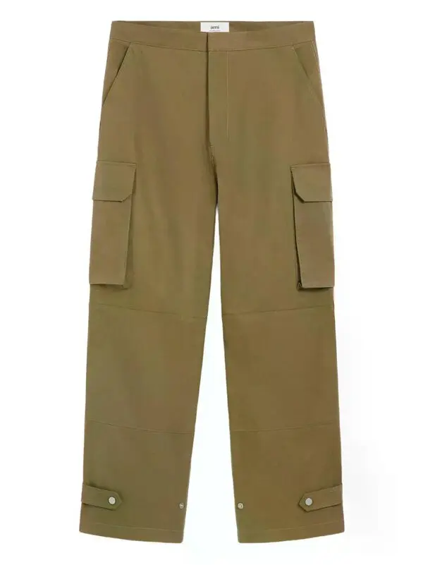 Ami Side-pockets Cargo Pants - Green
