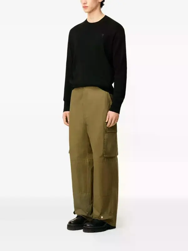 Ami Side-pockets Cargo Pants - Green