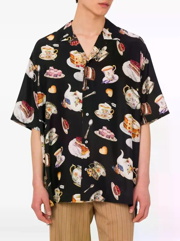 Moschino Printed Silk Shirt
