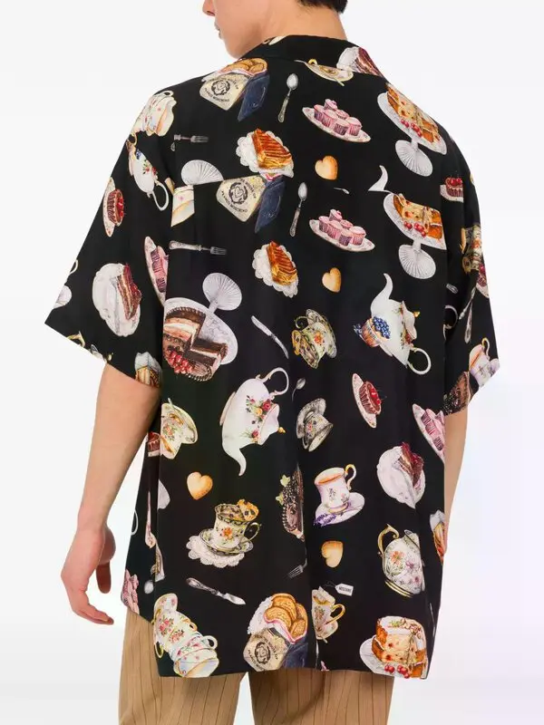 Moschino Printed Silk Shirt