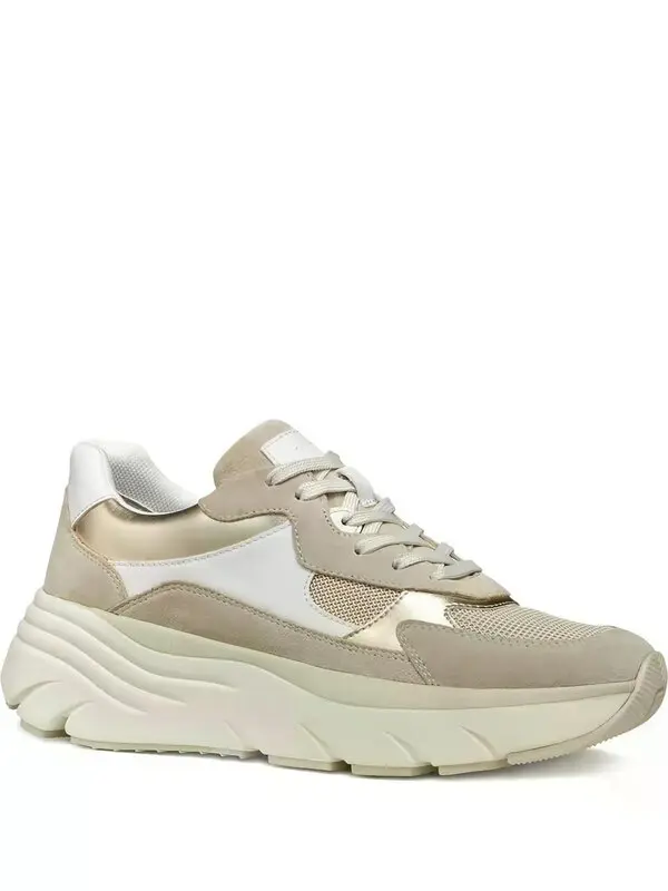 Geox Diamanta Panelled Sneakers - Neutrals