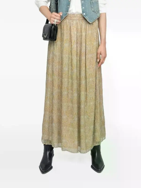 Zadig&Voltaire Paisley-print Maxi Skirt - Neutrals