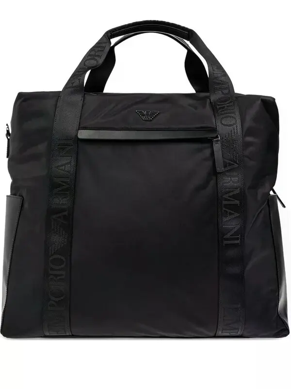 Emporio Armani Logo-plaque Tote - Black