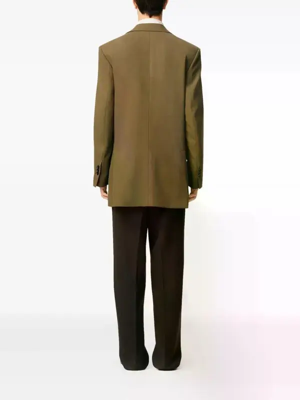 AMI Paris Single-breasted Wool Jacket - Green