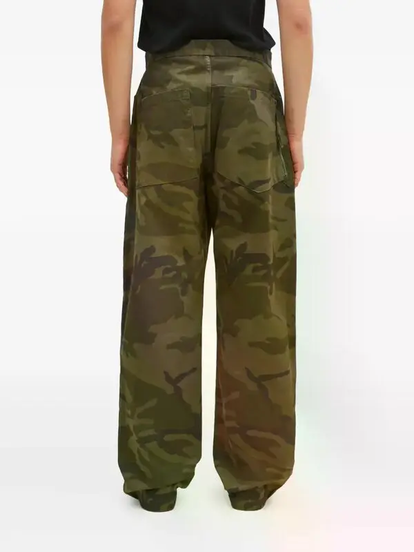 Aries Camouflage Pattern Trousers