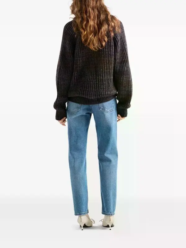 Prada Logo-plaque Straight Jeans - Blue