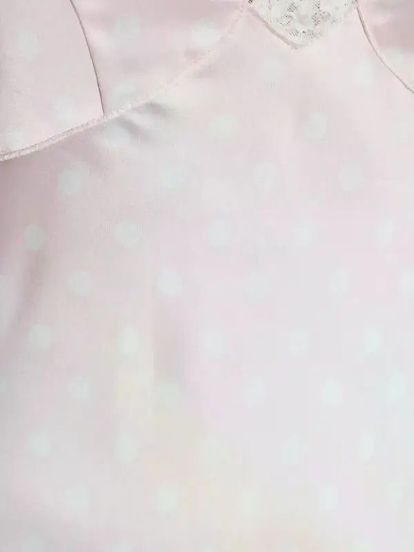 LoveShackFancy Manuela Lace-trimmed Polka-dot Maxi Dress - Pink