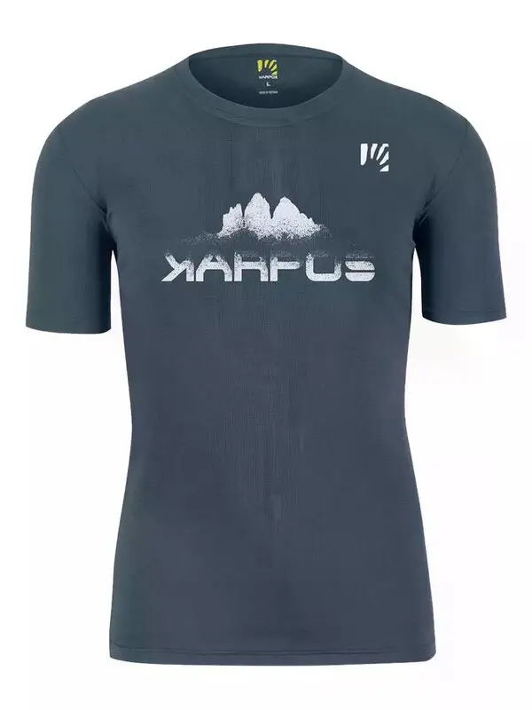 KARPOS Mountain-graphic T-shirt - Blue