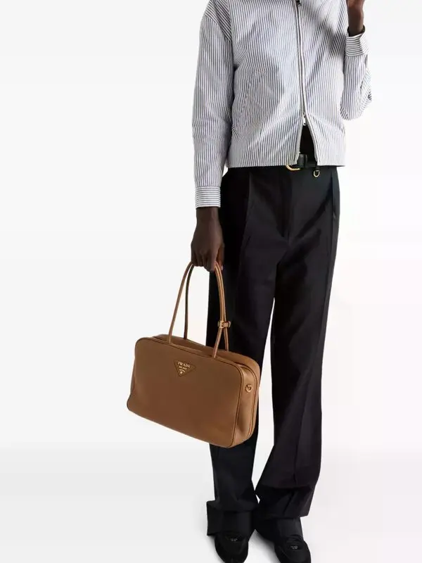 Prada Large Leather Shoulder Bag