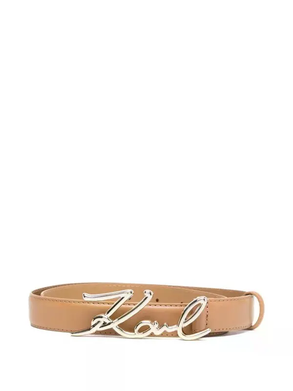 Karl Lagerfeld Signature Belt - Brown