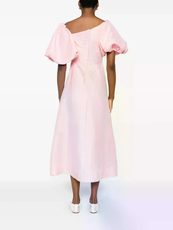 Aje Cadence Ruched Midi Dress
