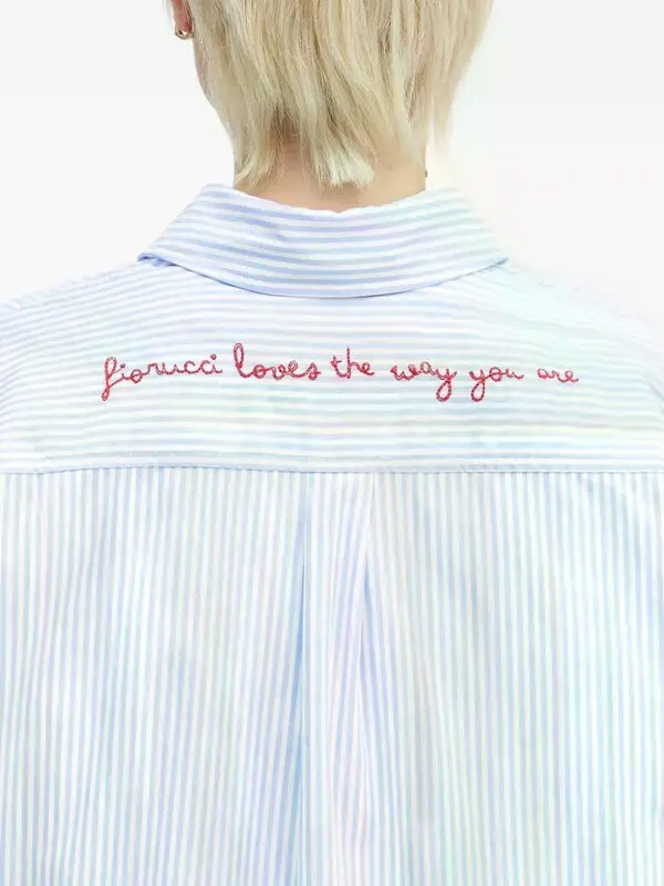 Fiorucci Striped Embroidered Shirt