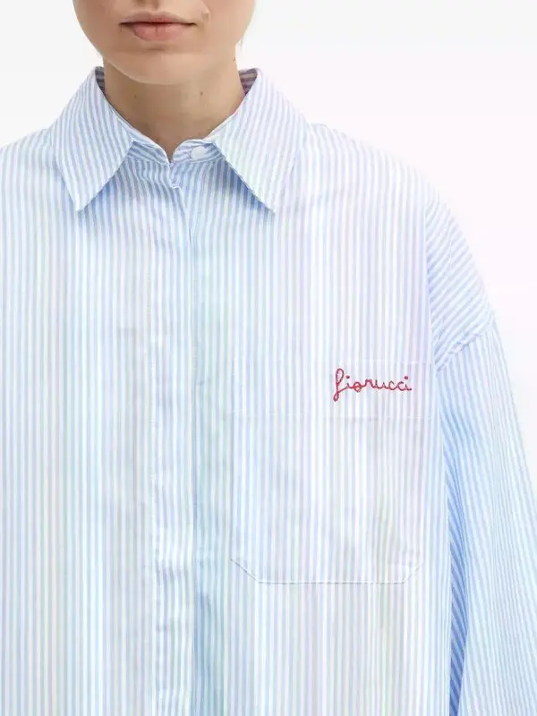 Fiorucci Striped Embroidered Shirt
