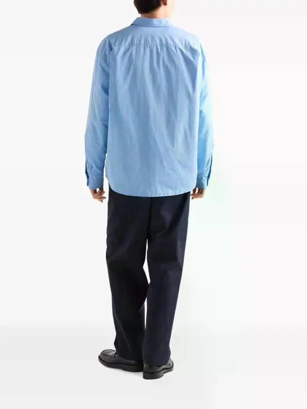 Prada Triangle-logo Cotton Shirt