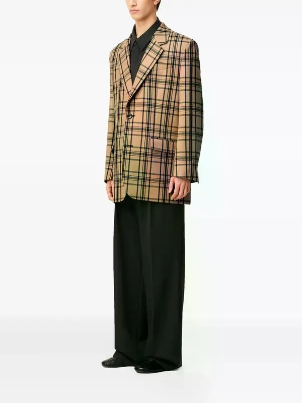 AMI Paris Checked Wool Jacket