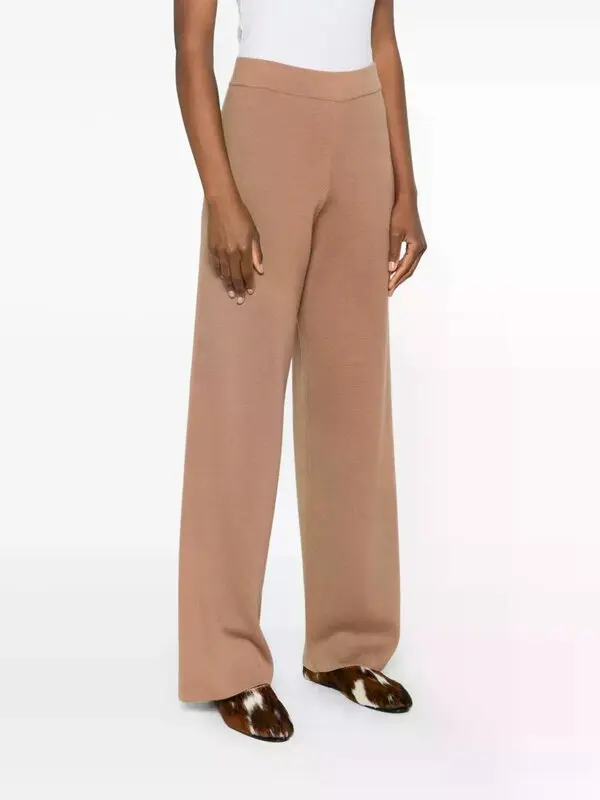 Fabiana Filippi High-waisted Wool Trousers - Brown
