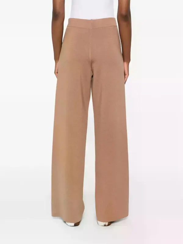 Fabiana Filippi High-waisted Wool Trousers - Brown