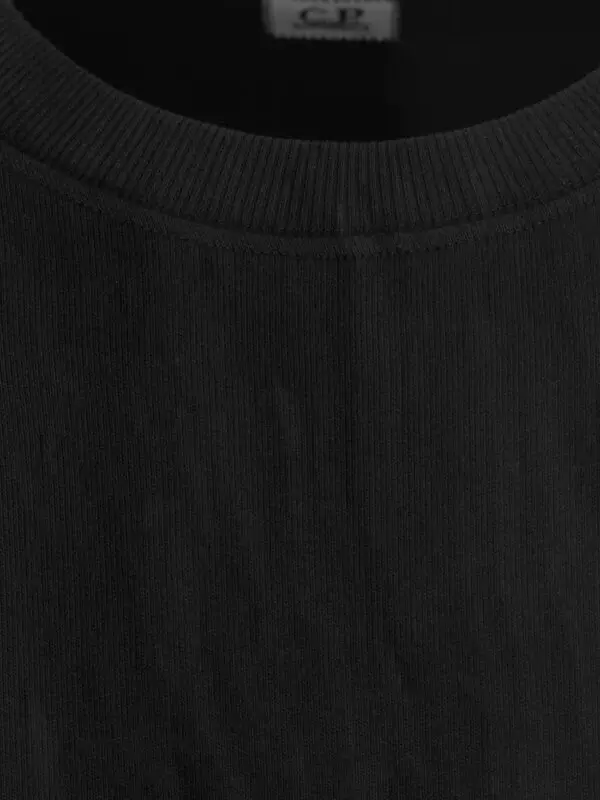 C.P. COMPANY Crew Neck Sweatshirt With Pocket Detail - Black