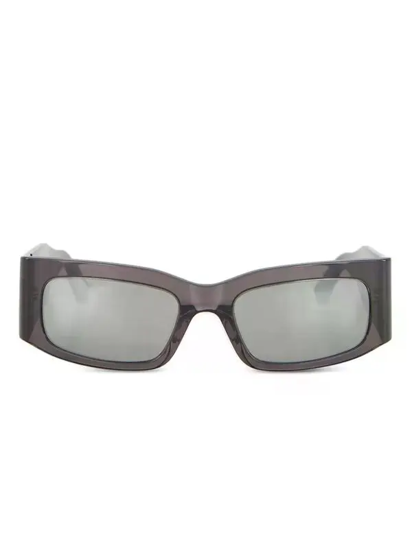 Balenciaga Rectangle-frame Sunglasses - Brown