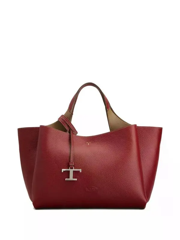 TOD'S Leather Tote Bag - Red
