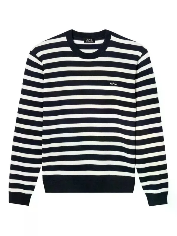 A.p.c. Striped Sweater - Blue