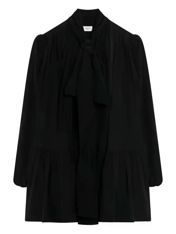Saint Laurent Bow-neck Mini Dress