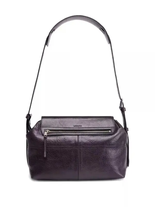 LEMAIRE Medium Gear Leather Shoulder Bag - Black