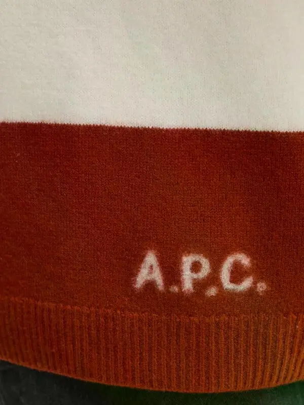 A.p.c. Striped Crew-neck Sweater