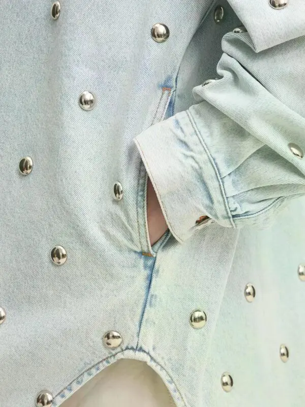 Fiorucci Studded Denim Shirt