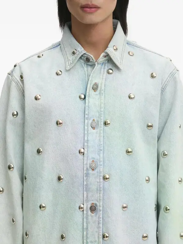 Fiorucci Studded Denim Shirt