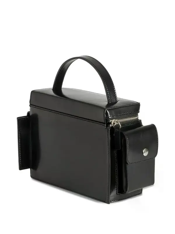 MERRYL TIELMAN Esther Zip-pocket Leather Bag - Black
